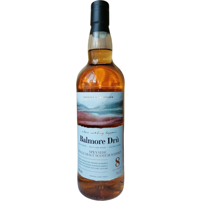 Купити Виски Balmore Dru Speyside Single Malt 8yo 0,7л 40% тубус